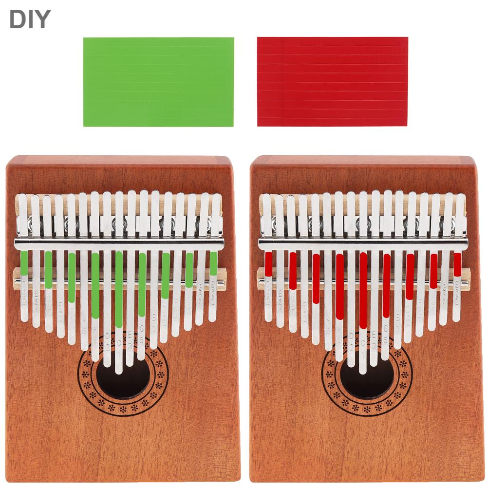 My friend gifted me a kalimba, what are these green and red stripes I ...