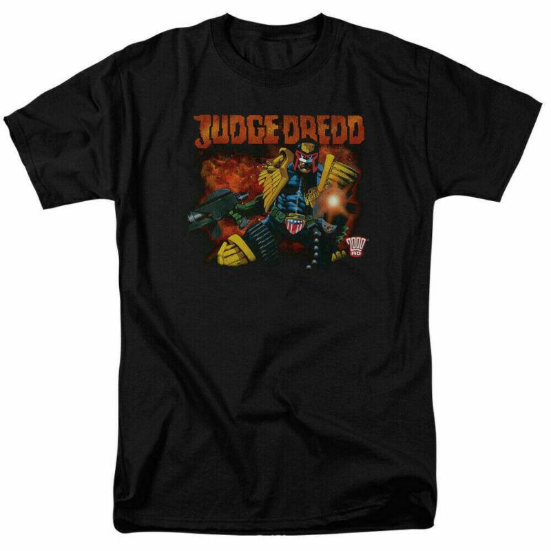 Buy Judge Dredd Through Fire T-shirt Licensed Comic Mens Soft T-shirt ...