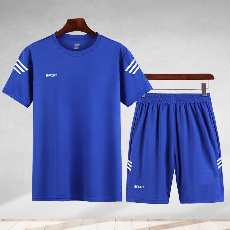Buy Sports Quick-drying Suit Two-piece Suit Men's Short-sleeved Casual ...