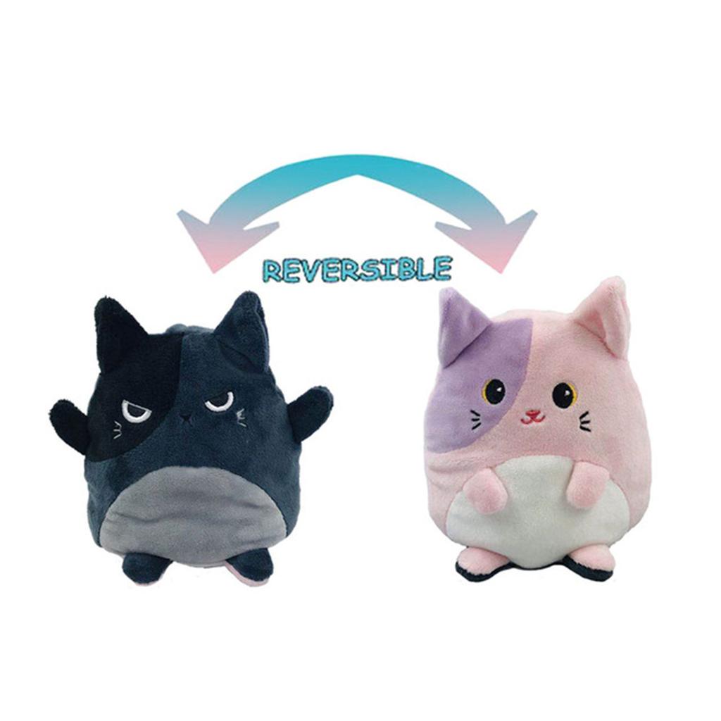 Cute Doll Double-sided Plush Toy Children Birthday Gift Rotatable New ...