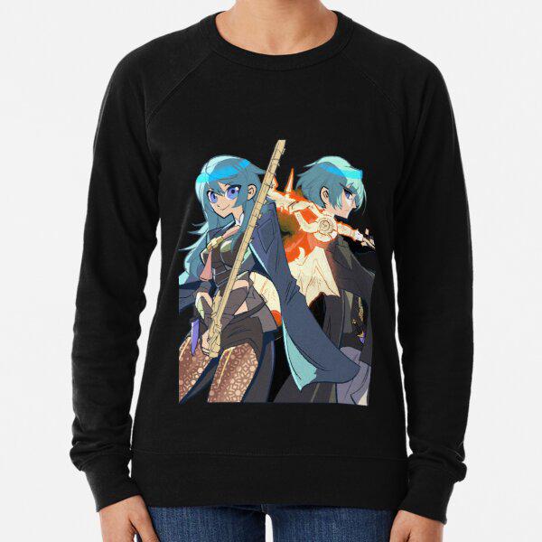 Buy Black Women Sweatshirt Byleth Printing Hoodie Sweatshirt High Neck ...