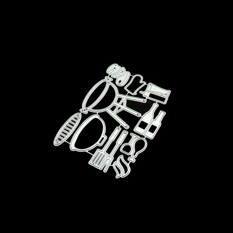 Barbecue DIY Metal Cutting Dies Stencil Scrapbooking Photo Album Paper ...