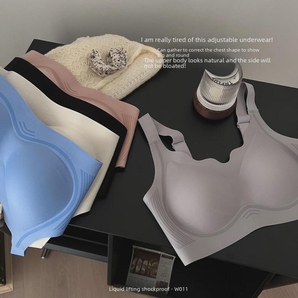 Cheap Ultra-Thin Shockproof Seamless Bra for Large Busts: Breathable ...