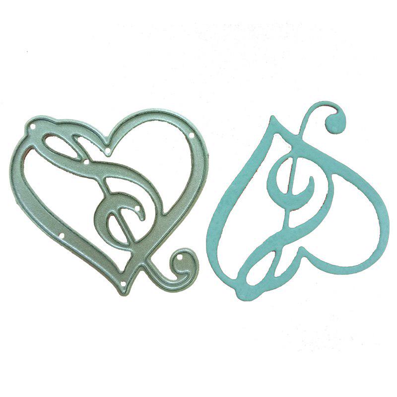 Buy Heart Shaped Note Metal Cutting Dies New 2018 Craft Christmas Dies ...