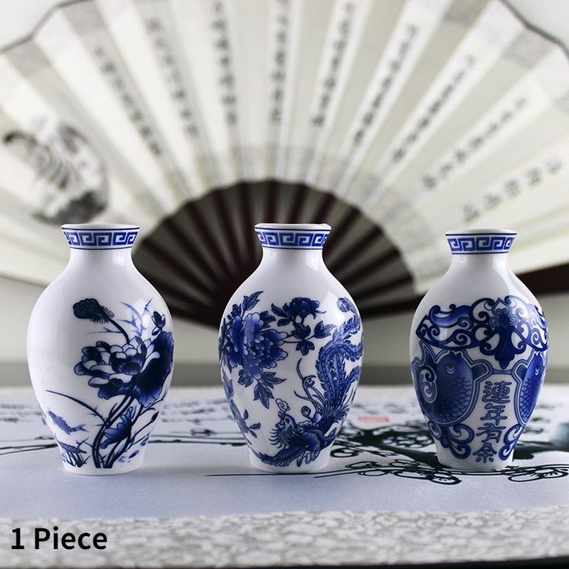 Koop 1 Piece Chinese Blue and White Porcelain Vase Magnet Refrigerator ...