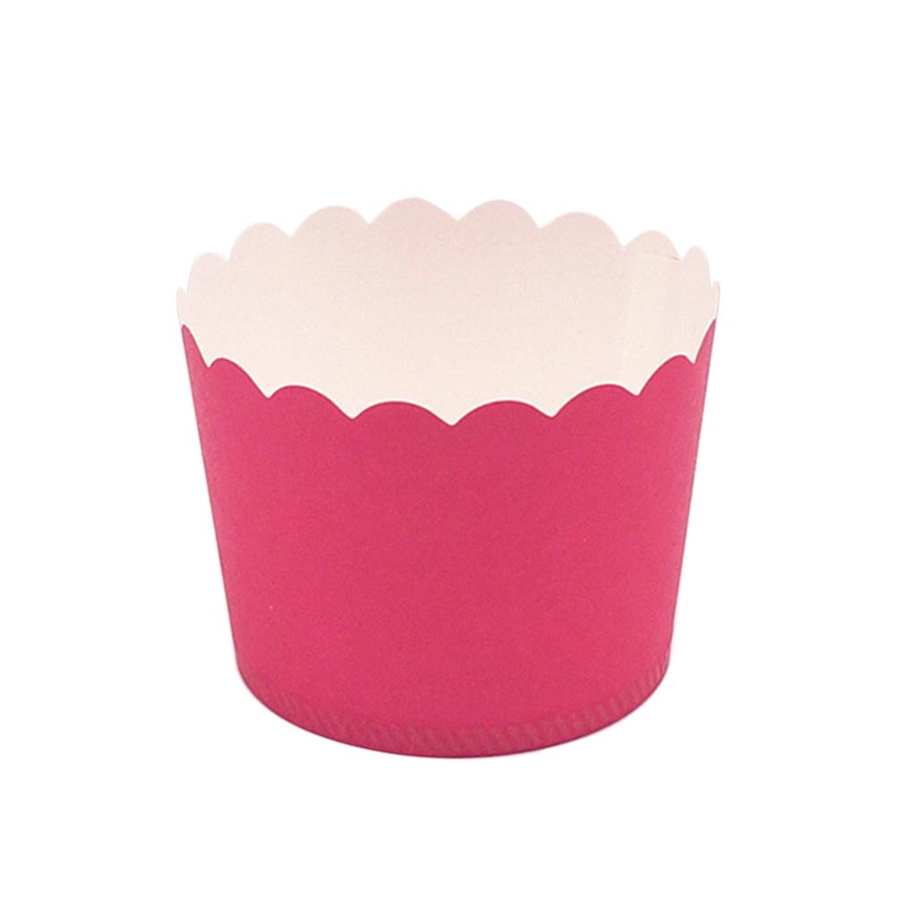 Buy 24 Pcs Solid Bright Colors Cupcake Wrappers Round Thicken Muffin ...