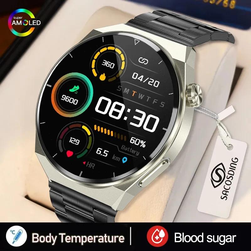 Cheap SACOSDING ECG+PPG Smart Watch Men Health Blood Sugar Heart Rate ...