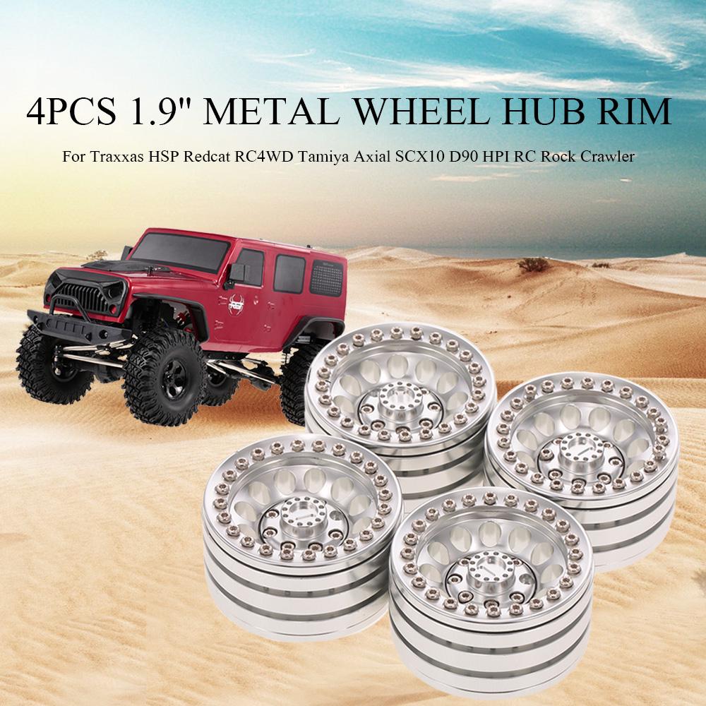 4pcs 1.9 Inch Wheel Hub Rim Metal for Traxxas HSP Redcat RC4WD Tamiya Axial SCX10 D90 HPI uygun ...