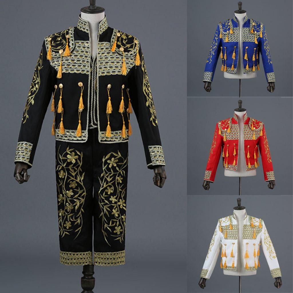 Buy Mens European Gothic Style Bullfighting Suit Uniforms Performances ...