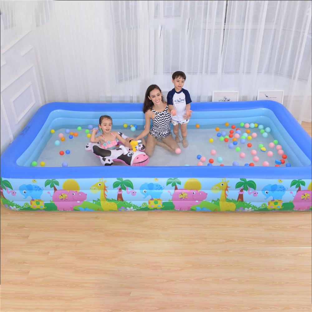 Buy Inflatable Swimming Pool Family Blow Up Thickened Padding for ...