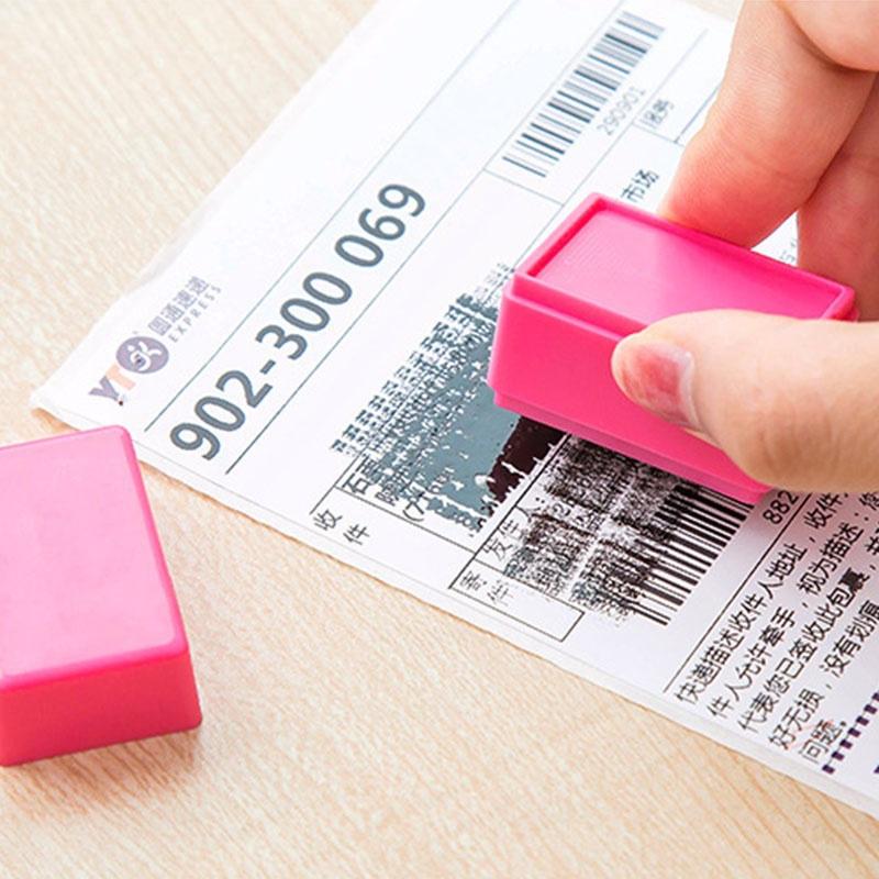 Buy Security Hide ID Code Roller Garbled Self Inking Rubber Stamps ...