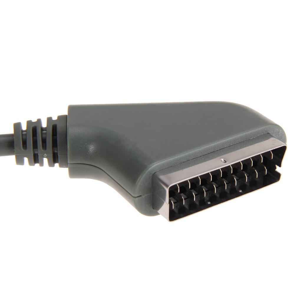 XBOX 360 Sürümü için 6 ft 1.8m RGB Scart Video HD TV AV Kablosu uygun ...