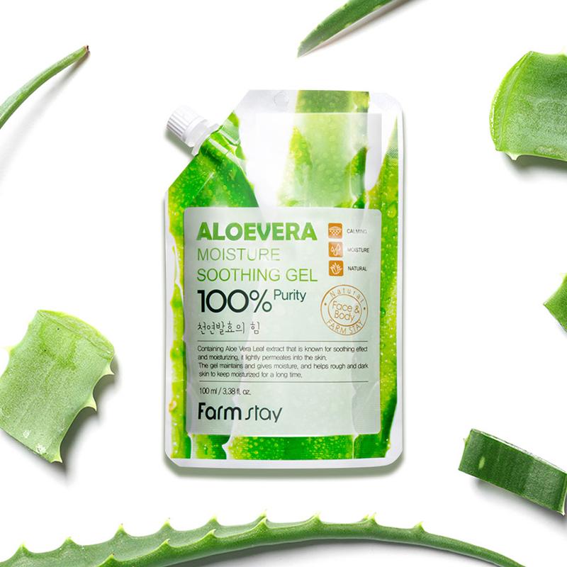 Cheap [FARM STAY] Moisture Soothing Gel Aloevera 100ml [Pouch] | Joom