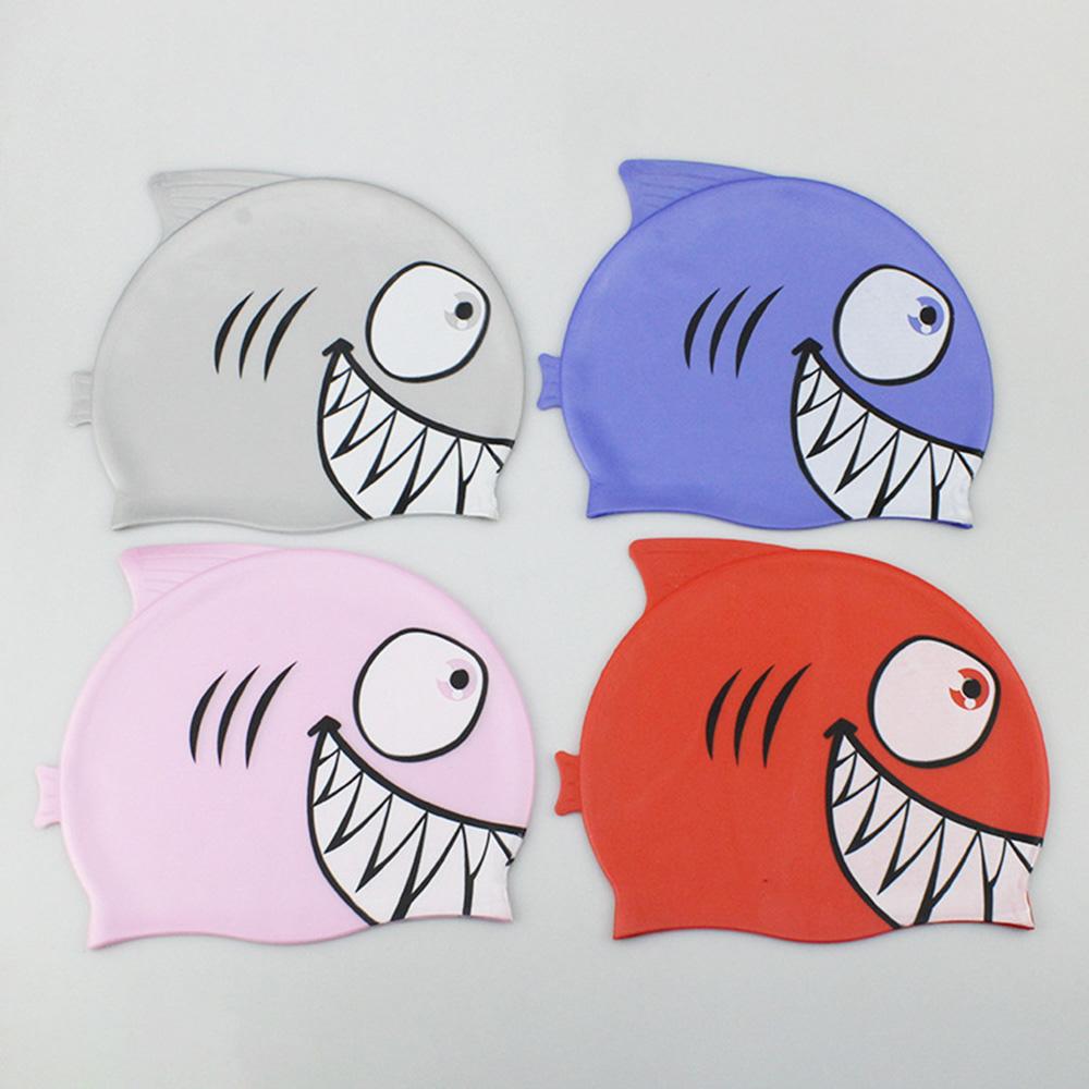 Buy Kids Children Silicone Swimming Cap Swim Hat Pool Caps Waterproof ...