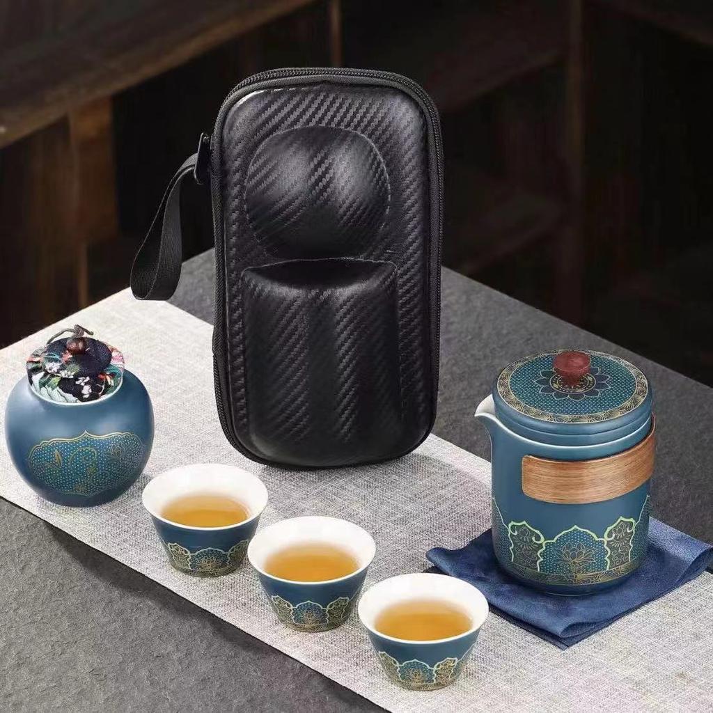 Buy Ceramic Teapot Camping Teapot Outdoor Travel Portable Travel Tea ...