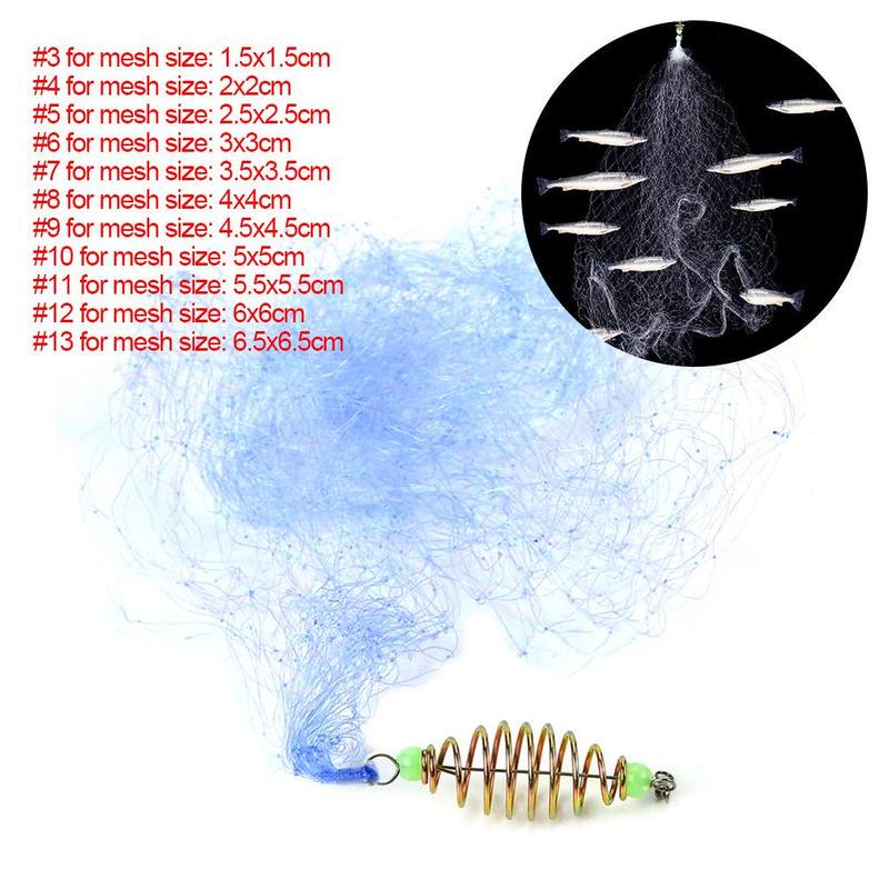 1pc Fishing Net Fishing Cage Fishnet Design Copper Fishing Spring Net ...
