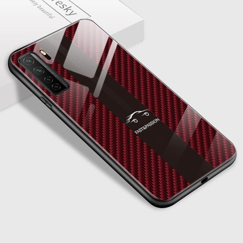 Buy Fashion Painted Pattern Glossy Tempered Glass Phone Case Shockproof ...