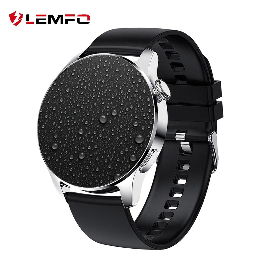 Buy Lemfo Smart Watch Male 2021 Call Bluetooth Smartwatch Full Touch ...