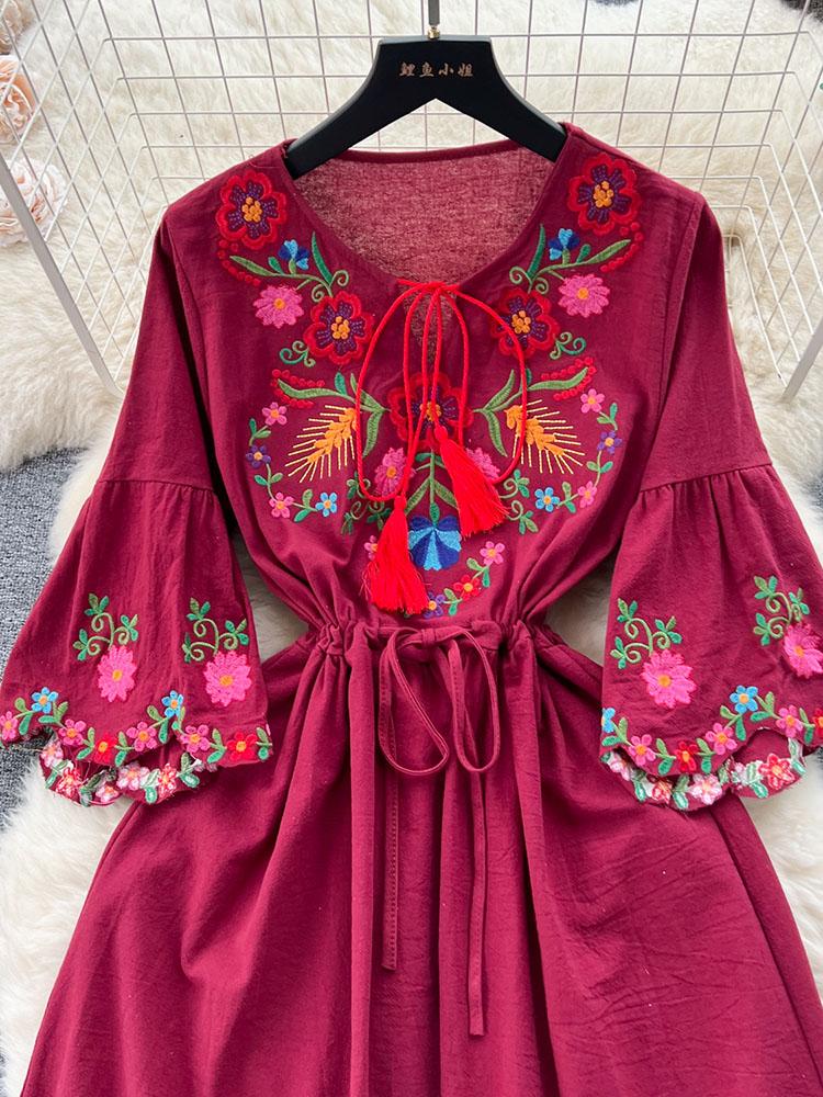 Купить Женское летнее платье с новым вышитым кружевом на талии в стиле ...