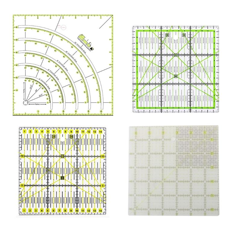 Buy Multifunction Acrylic Patchwork Drawing Ruler Quilting Sewing ...