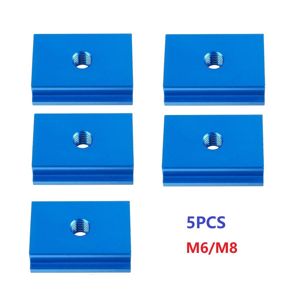 Buy M6/M8 T-Track Slider Aluminum Alloy T-Slot Nut Woodworking Tool ...