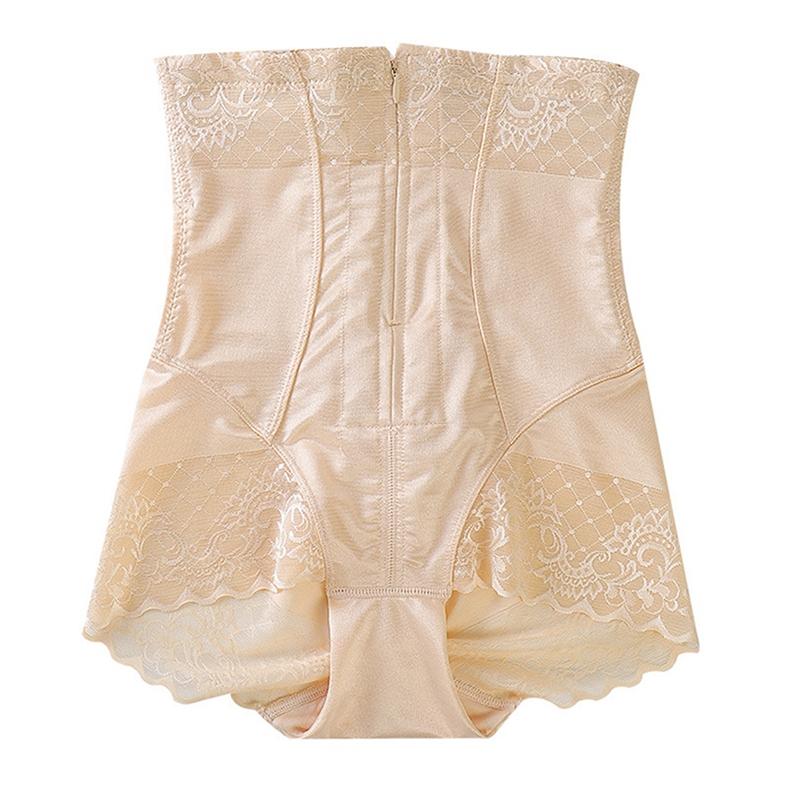 Buy High-waisted Breasted Zipper Slimming Waist Body Shaper Pant Lace ...