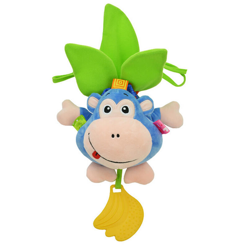 Buy Hanyu Baby Rattle Bell Stuffed Monkey Stretch Infant Crib Stroller ...