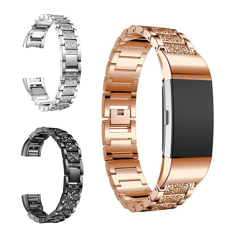 Buy Luxury Rhinestone Bling Adjustable Metal Bands Smart Bracelet ...