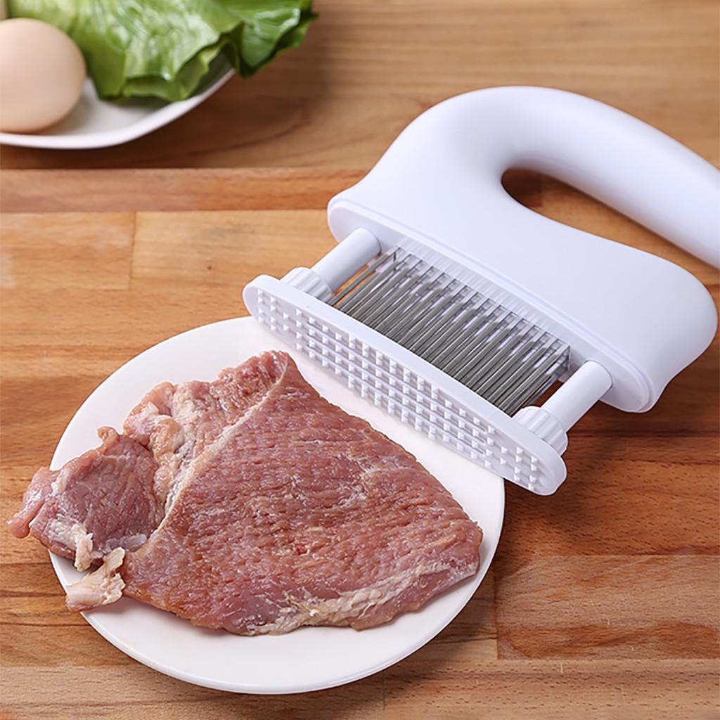 Buy Joliannss 48-pin Stainless Steel Meat Tenderizer Comfortable Grip ...