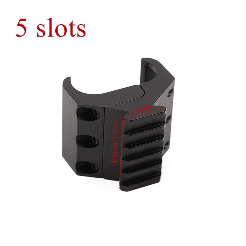 Buy Double Barrel Rifle Clamp Mount 5 Slots Picatinny Rail For Laser ...