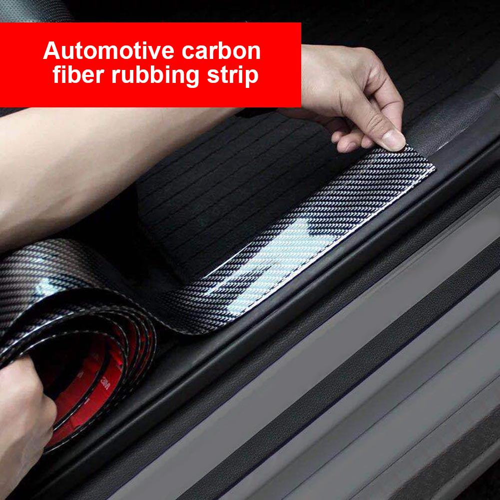 Buy Car Auto 1M Surface Protector Strip Carbon Fiber Bumper Edge Anti ...