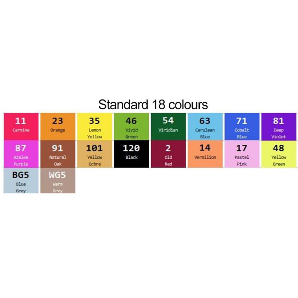 Buy Checkmate Touch Bool 12/18/24/48 Colors Sketch Art Markers Oily ...