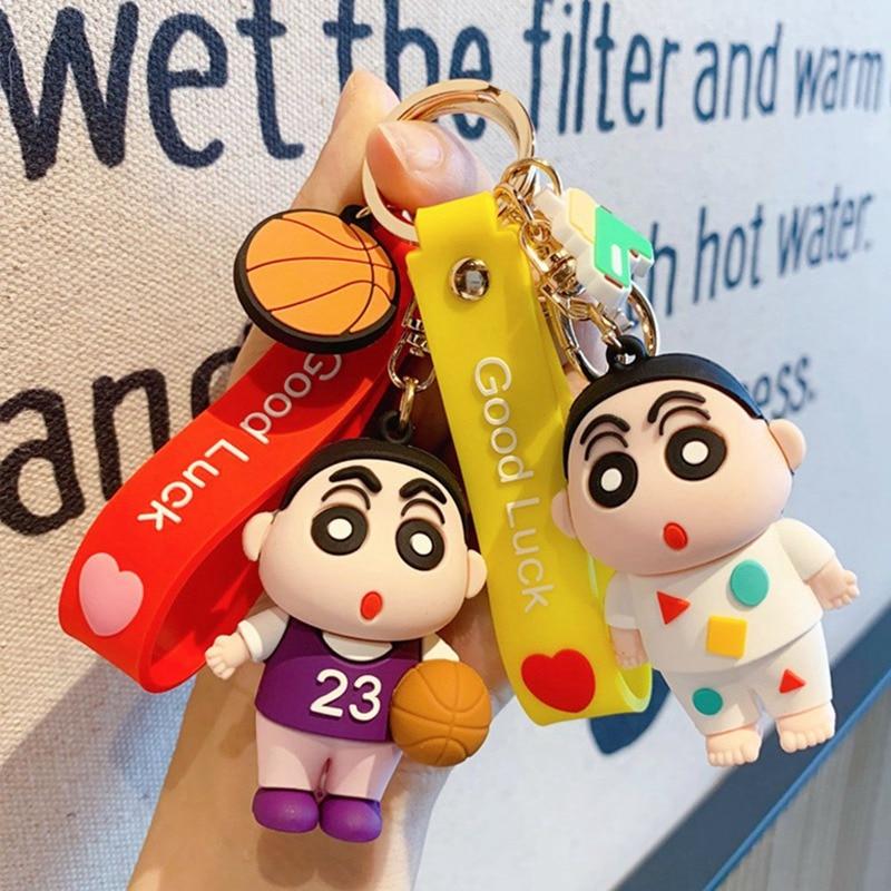 Creative Crayon Shin-Chan Keychain Cute Cartoon Childhood Anime ...