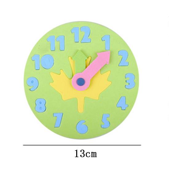 Buy 1PCS Kids DIY Eva Clock Learning Education Toys Fun Jigsaw Puzzle ...