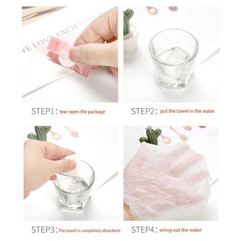 Buy Compressed Towel Disposable Candy Cotton Cleaning Small Wash Towel ...