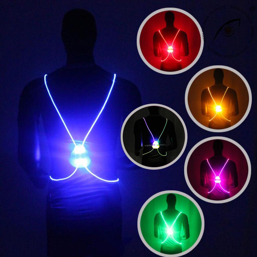 Buy Flashing LED Reflective Belt Vest Strap Band Safety Night Running ...