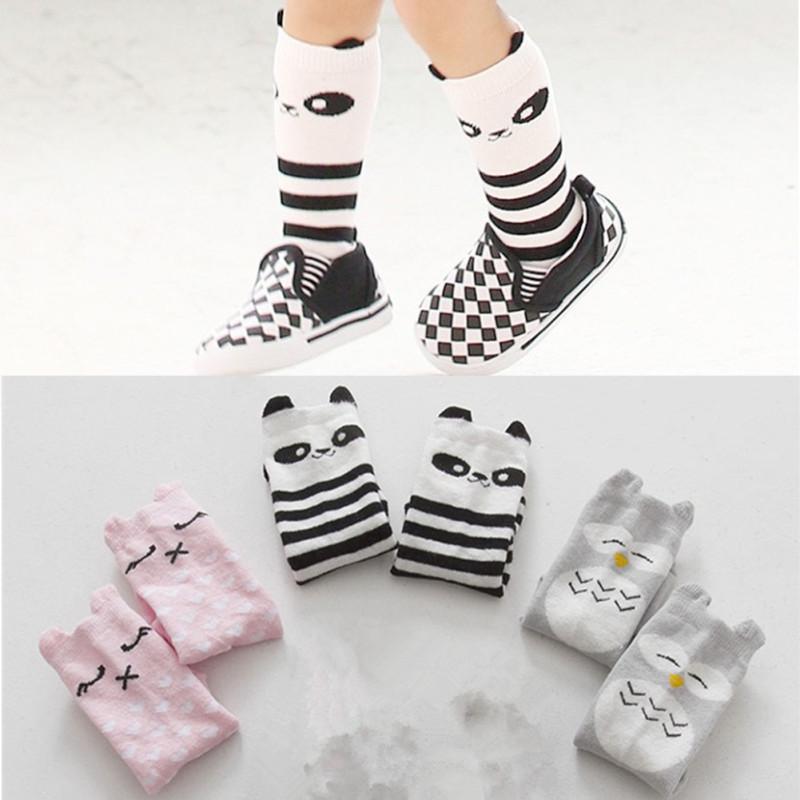 Infant Baby Non-slip Socks Cartoon Ear Cotton Mid-calf Toddler Socks ...