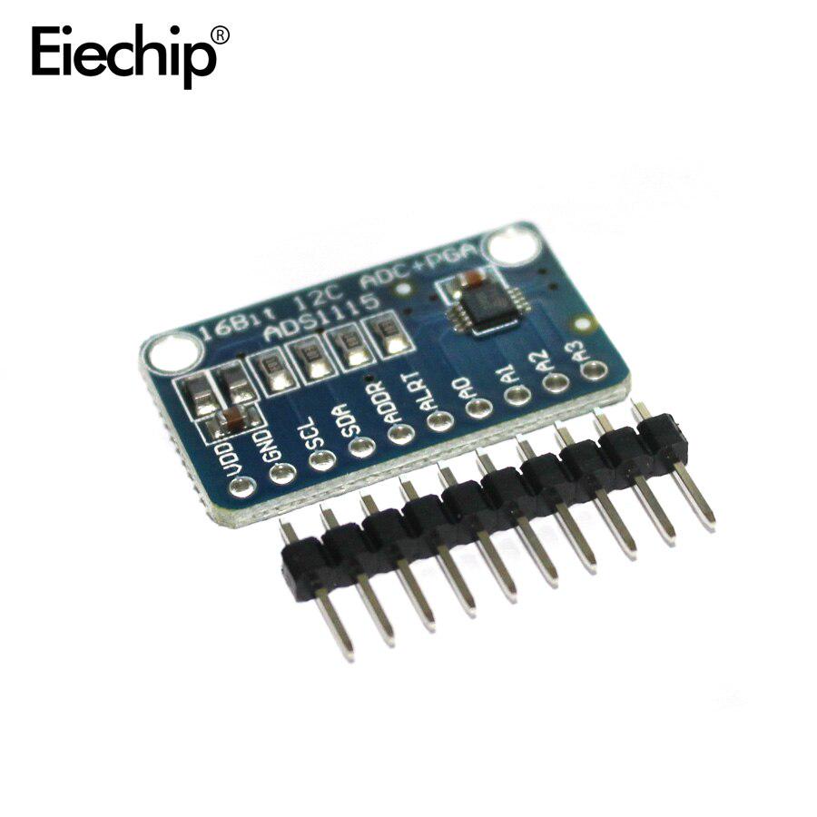 16 Bit I2C ADS1115 Module ADC 4 Channel with Pro Gain Amplifier for RPi ...
