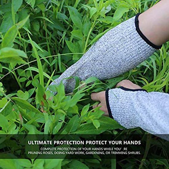 Buy 1 Pair (Gray) Cut Resistant Sleeves - Kevlar Sleeves 45cm Arm ...