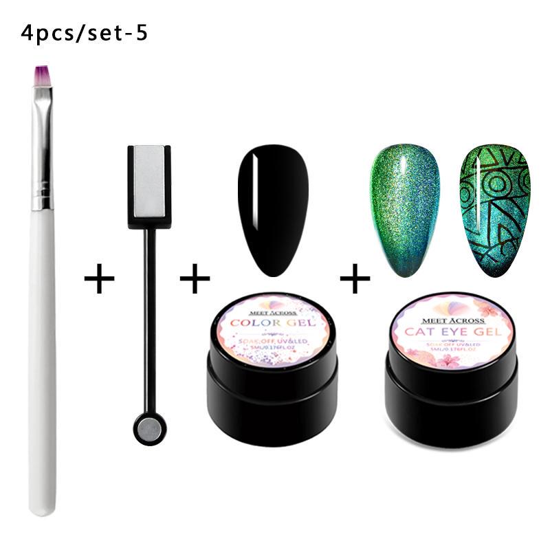 Magnetic 7D Cat Eye Nail Polish Laser Nail Art Varnish Starry Sky ...
