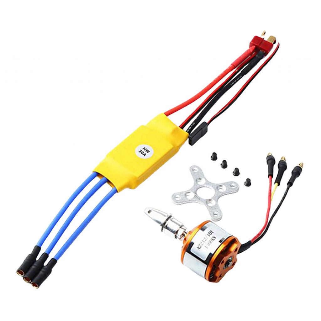 Buy A2212 Brushless Motor 30A ESC With T Plug & 3.5mm Banana Connectors ...