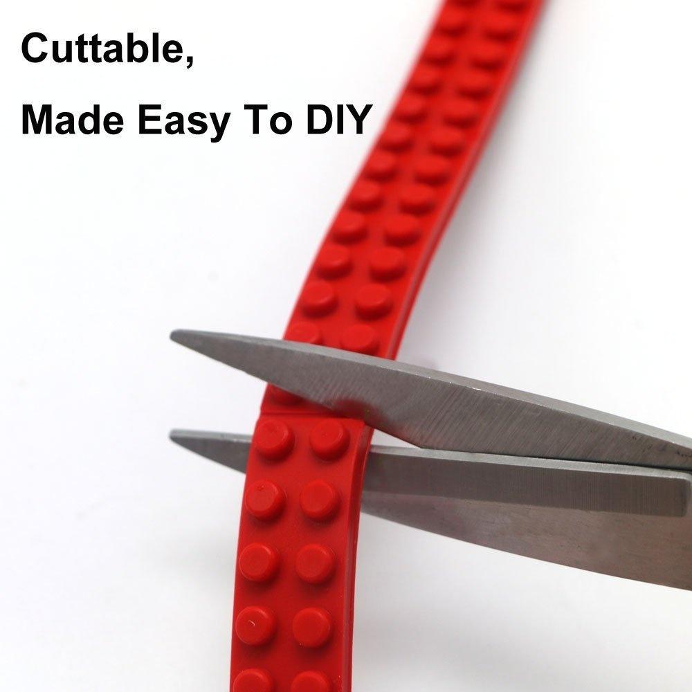Buy Block Toys for Lego Brick Compatible Tape Flexible Strips Adhesive ...