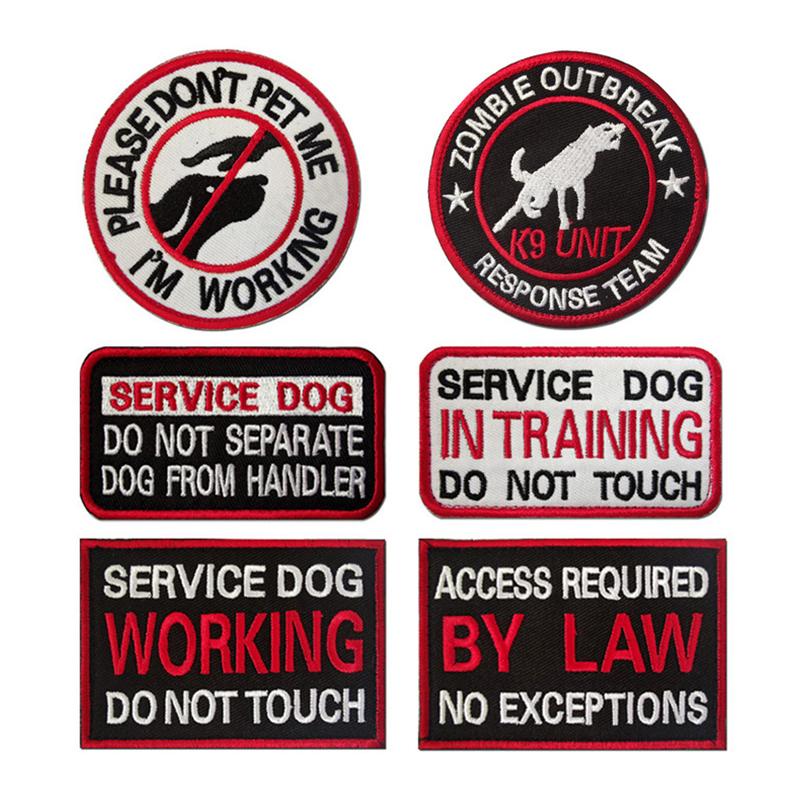 Buy K9 Service Dog Do Not Pet The Dog Badge Pet Vest Cloth Embroidered ...