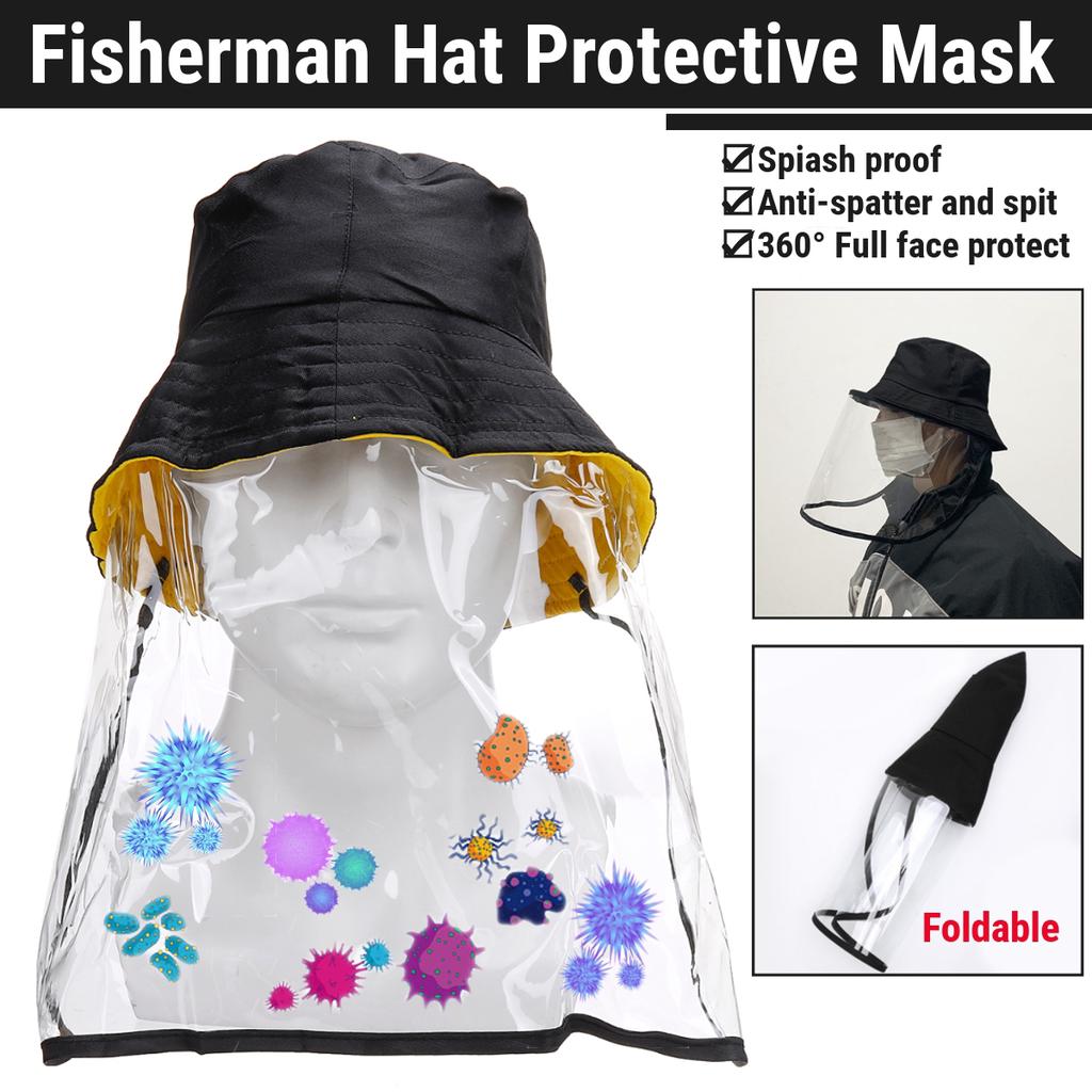 Buy Protective Bucket Hat Unisex Anti-wind Dust Anti-fog Sun Hats Men ...