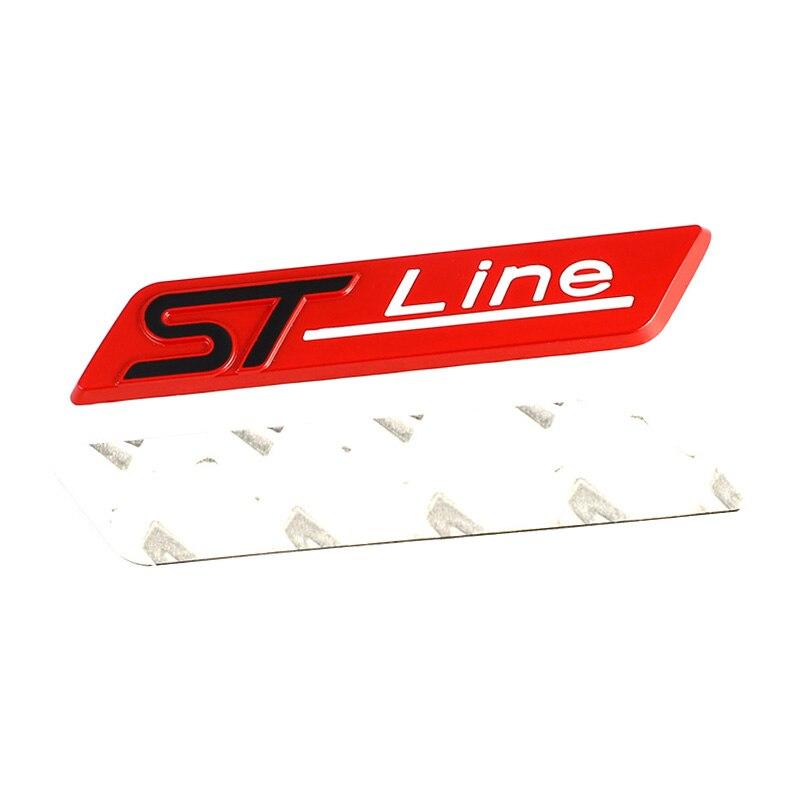 3D Car Sticker ST LINE Logo Emblem Sport Badge Auto Decal for kuga 2018 ...