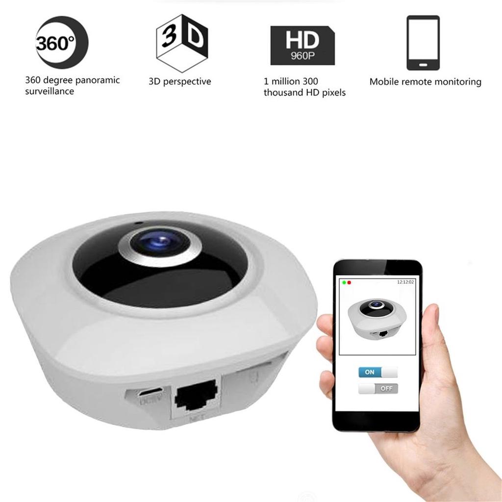 360 Degree VR 3D WiFi Wide Angle HD Panoramic Camera Indoor Camera Jyl ...