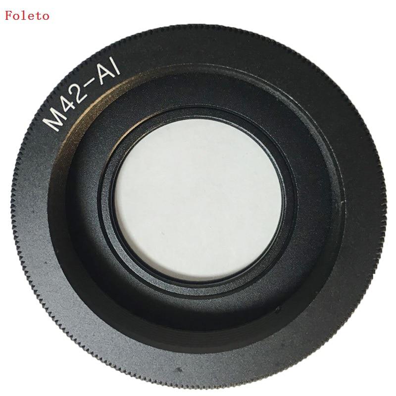 Buy Lens Adapter Ring M42-AI Glass for Nikon Mount with Infinity Focus ...