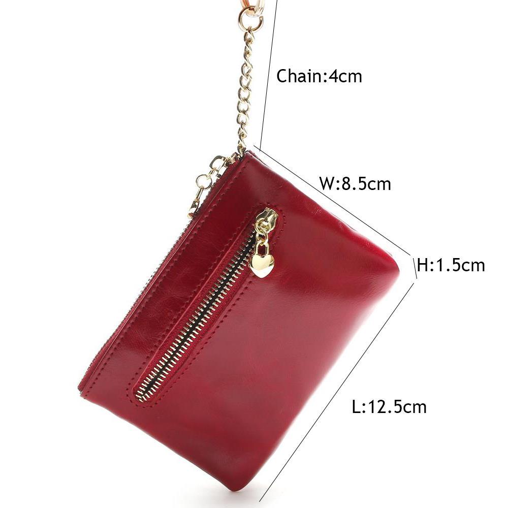 Buy TAUREN High Quality Genuine Leather Women Mini Wallet Oil Wax ...