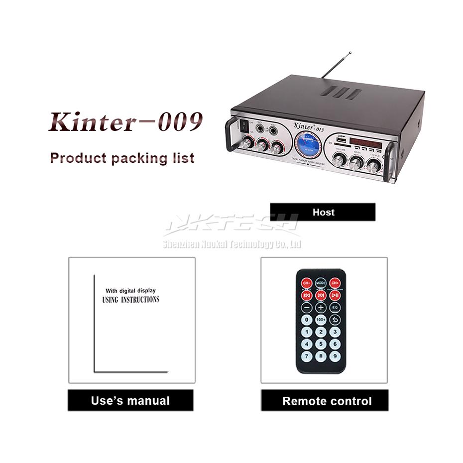Car Power Amplifier Kinter-009 Digital Audio Player 2x30W RMS HiFi ...