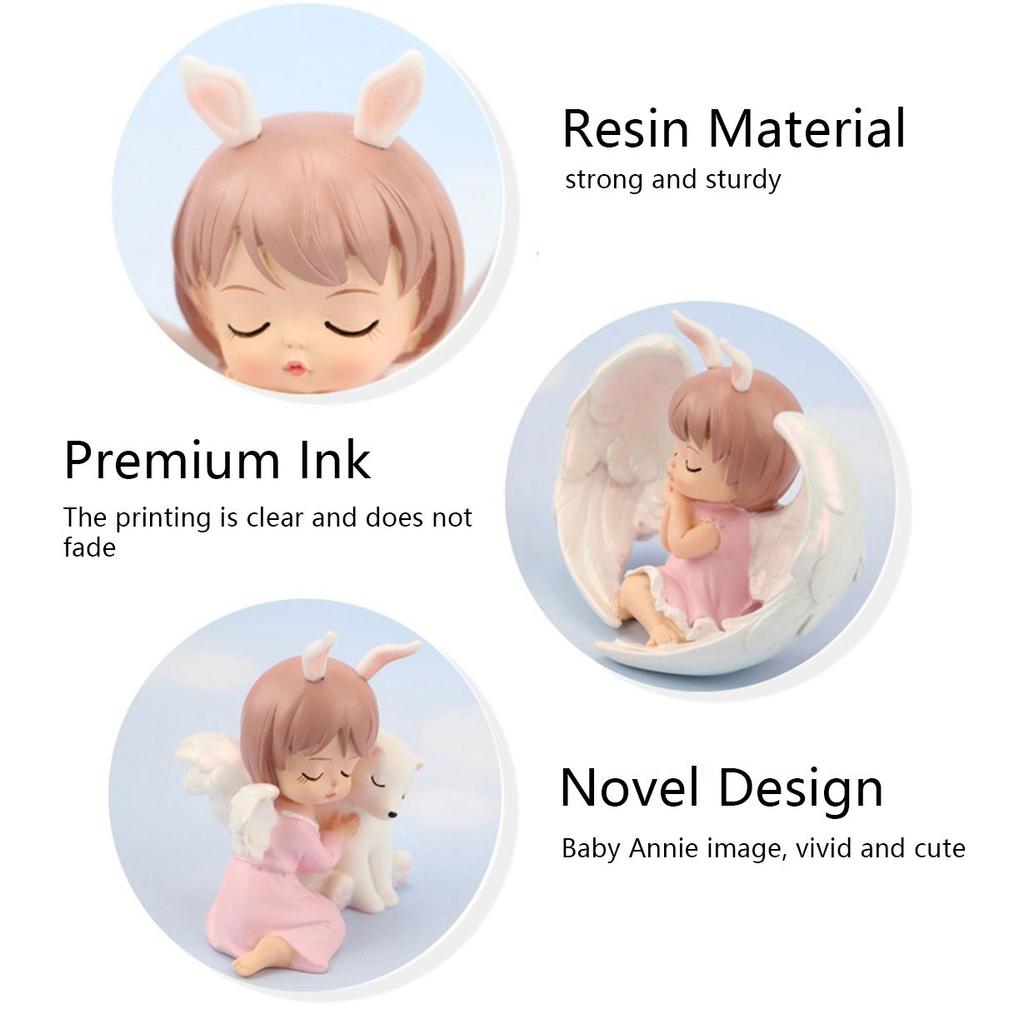 Buy Wide Use Desktop Statue Home Decor Angel Annie Ornament Cake Topper ...